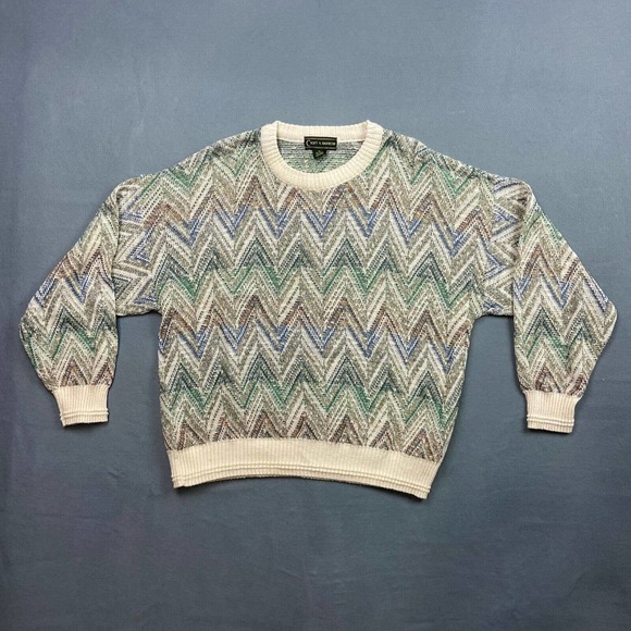 croft & barrow | Sweaters | Vintage 9s Croft Barrow Italy Sweater Cream ...